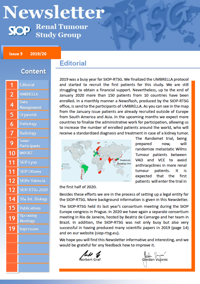 The UMBRELLA SIOP-RTSG 2016 Wilms tumour pathology and molecular ...